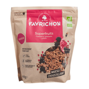 Favrichon Muesli Croustillant Superfruits 400g - Naturalia Courses en ...