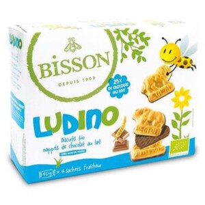 Bisson Biscuits Ludino Chocolat Au Lait Bio 160g - Naturalia Courses en ...
